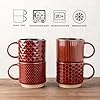 Amazon.com: GBHOME 12 OZ Stackable Coffee Mugs, Ceramic Coffee Cups ...