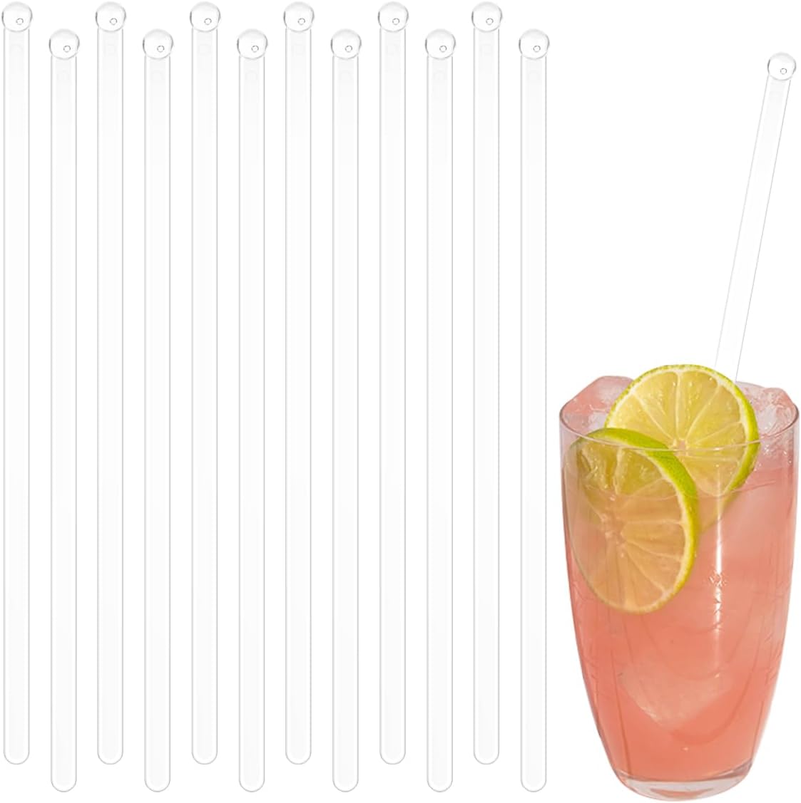 Amazon.com | Round Top Swizzle Sticks Stirrer Disposible Plastic ...
