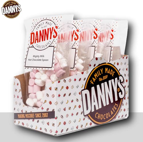 Danny's Premium Hot Chocolate Spoons with Marshmellows | 4 x Large 50g ...
