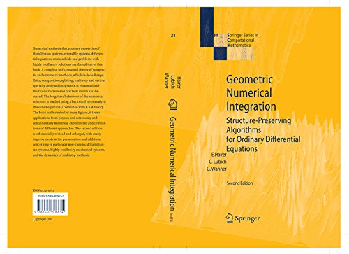 Geometric Numerical Integration Structure Preserving Algorithms For Ordinary Differential