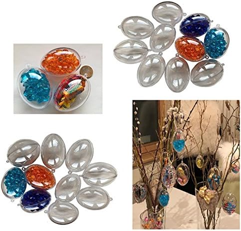 Ideen mit Herz Eier zum Befüllen | transparente Oster-Eier zum Aufhängen | Acryl-Eier ...