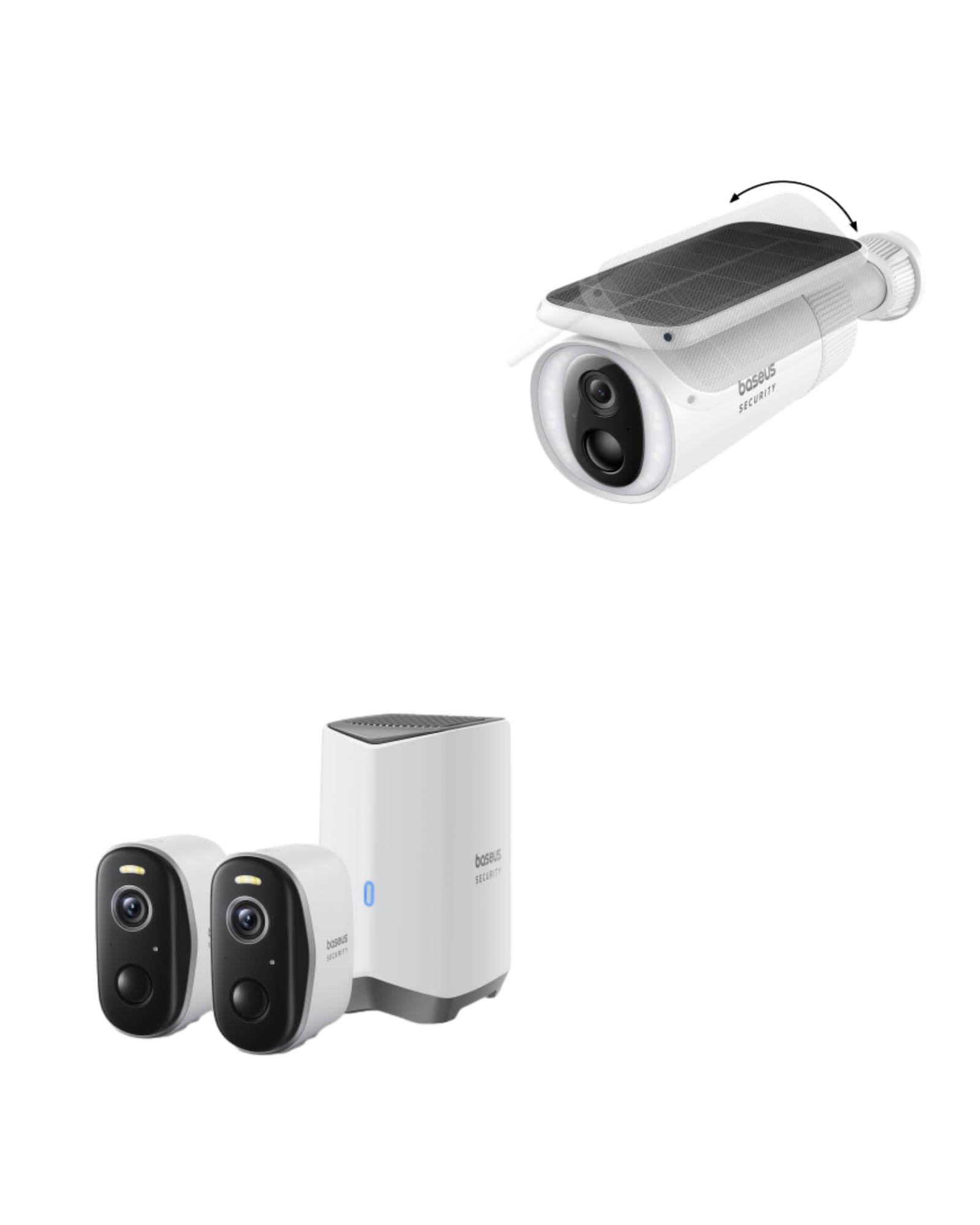 Amazon.com : Baseus Security Camera N1 2-Cam Kit & S1 Solar 2K Wireless ...