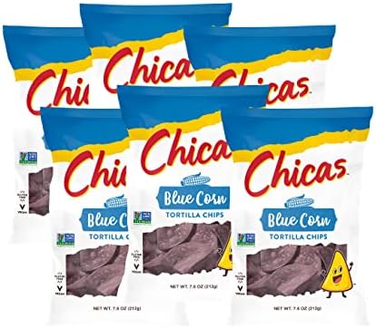 Amazon.com: Chicas Tortilla Chips, Blue Corn Tortilla Chips, Lightly ...