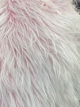 Amazon.com: 2 Tone Long Pile/Mongolian Faux Fur Fabric Piece - Fat ...