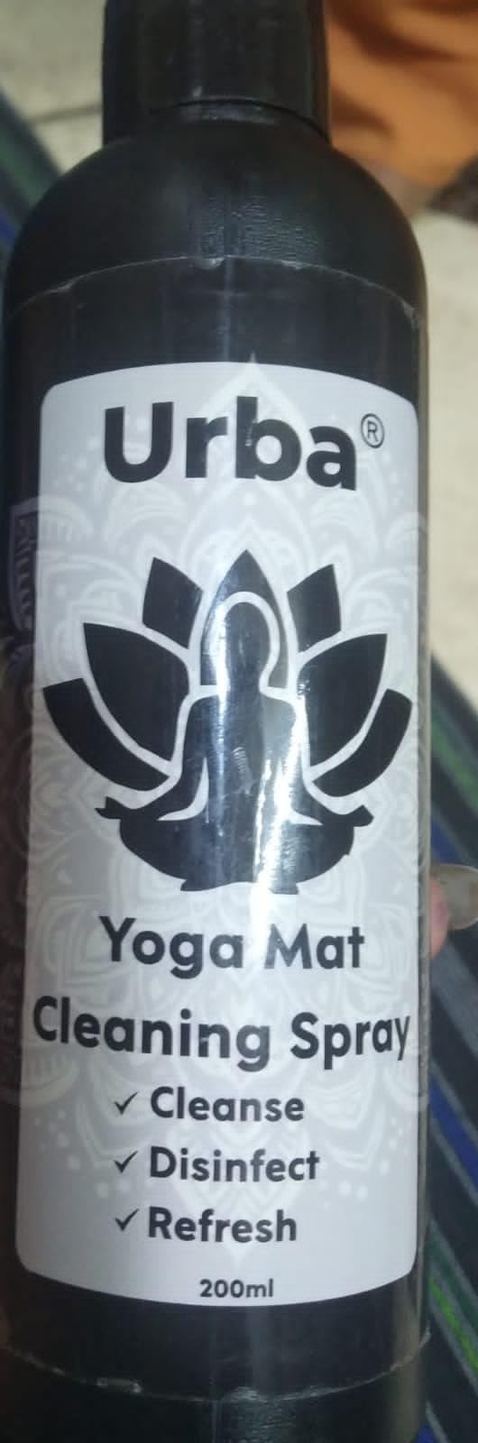 Urba Yoga Mat Cleaner and Disinfectant Spray, 200ml, Organic Formula ...
