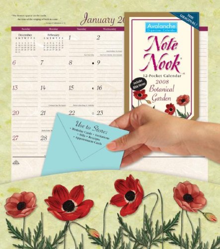 Amazon.co.jp: Botanical Garden Note Nook Organizer Calendar : 文房具・オフィス用品