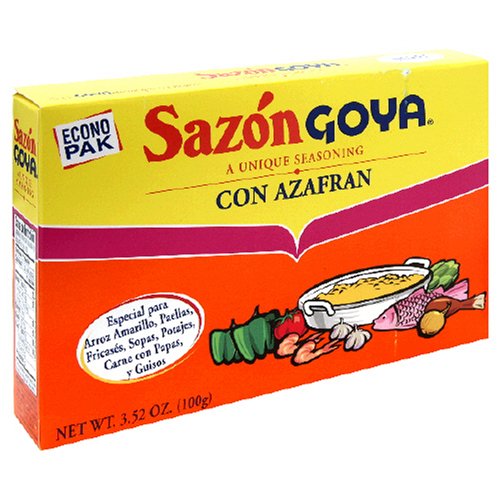 Amazon.com : Goya Sazon Goya Azafran Econopak, 3.52-Ounce Unit ...