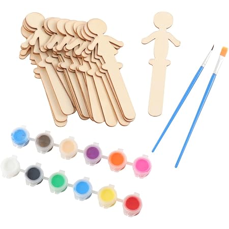 Amazon.com: Hygloss Natural Wood Popsicle Sticks - Craft Stick - Great ...