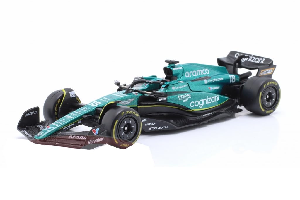 F1 Die-cast Model Bburago Aston Martin AMR 23 Lance Stroll Die-Cast Car ...