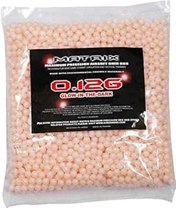 Amazon.com : Evike Airsoft - Matrix Match Grade 6mm Glow-in-The-Dark Airsoft Glow BB (Model: 0 ...