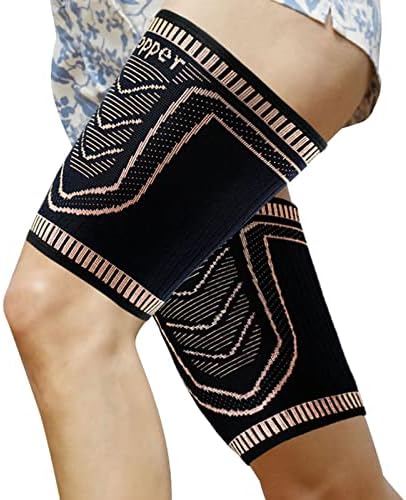 Amazon.com: Hamstring Compression Sleeve(pair)-Copper Thigh Compression ...