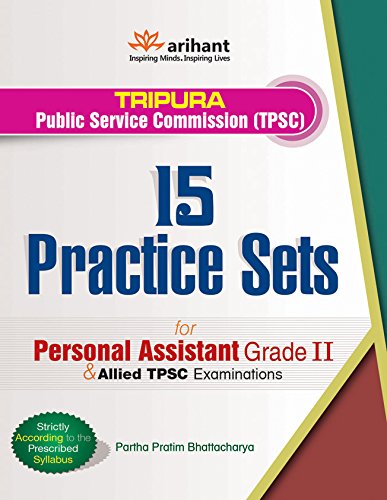 Buy Tripura Public Service Commission (TPSC) 15 Practice Sets for ...