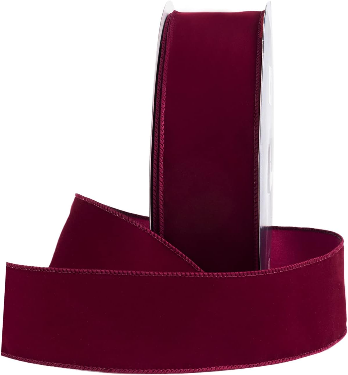 Amazon.com: Homeford Christmas Velvet Wired Edge Ribbon, Burgundy/Gold ...