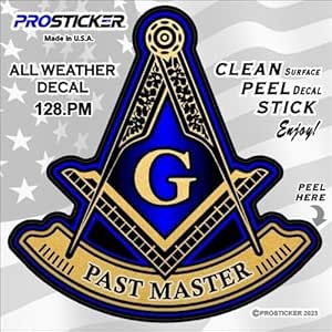 Amazon.com - ProSticker 128 (One) Past Master Decal Sticker Gold (6")