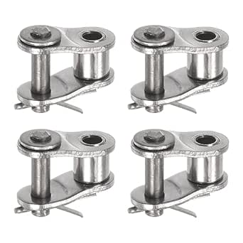 uxcell 4Pcs Chain Offset Half Link Roller 3/8" Pitch Stainless Steel ...
