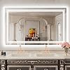Amazon.com: Snowdool LED Mirror for Bathroom, 48"X36" with 8 RGB ...