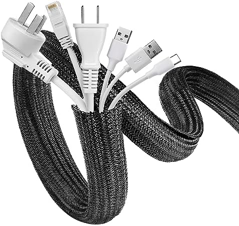 Amazon.com: FITUEYES Design 2m Cord Cover 1.25inch Cable Sleeve Wire ...