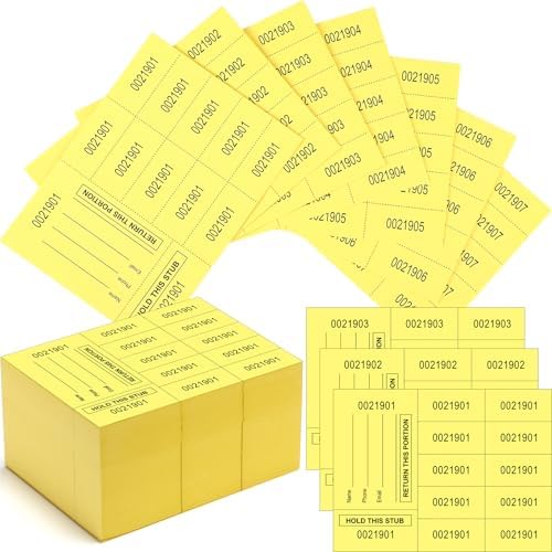 Amazon.com: Kosiz 300 Sheets Raffle Tickets Sheets Hold This Stub ...