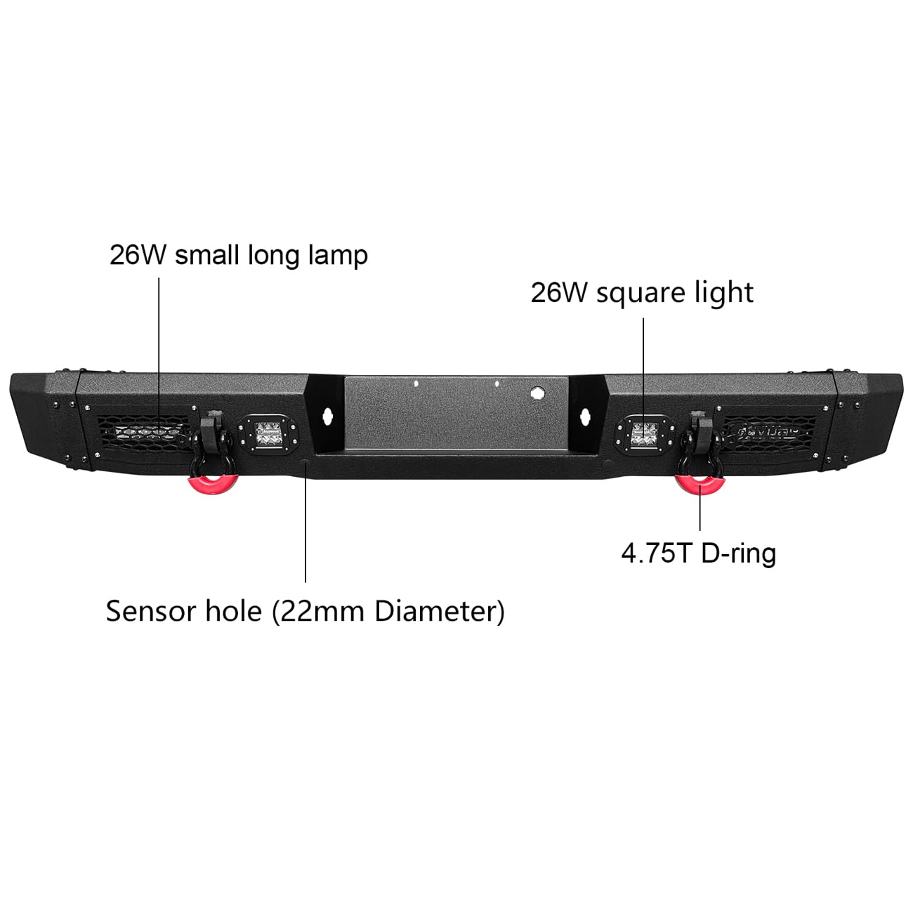 Snapklik.com : VIJAY Rear Bumper Fits 2010-2014 Ford F150 Raptor SVT