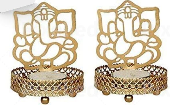 Buy Diva Beautiful Lord Ganesh Ji Decorative Shadow Candle Holders ...