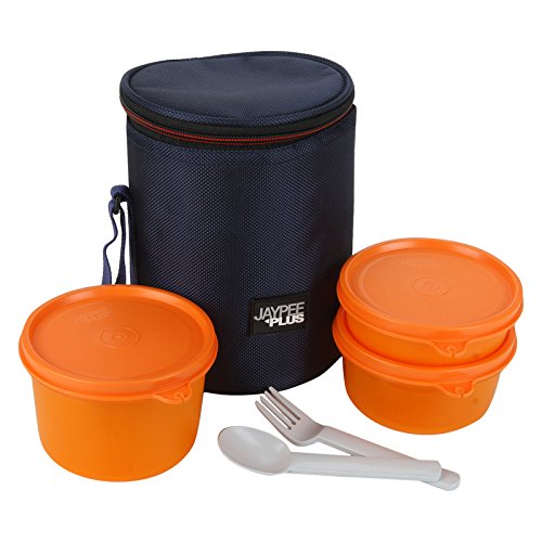 Jaypee Plus Multi Decker 3 Executive Lunch Box with Bag, 3-Pieces ...