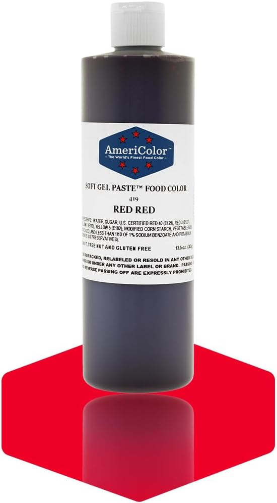 Amazon.com: Americolor Soft Gel Paste Food Color, 0.75-Ounce, Red ...