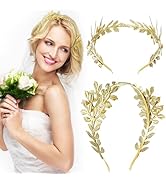 Amazon.com: Tiaras and Crowns for Women - Golden Laurel Leaves Tiaras ...