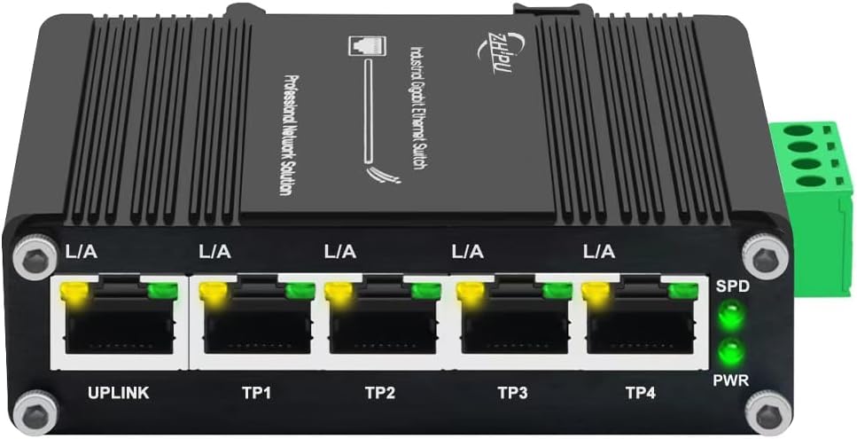 Amazon.com: LNK-IMC005G Ndarepoo Mini Industrial 5 Ports Gigabit ...