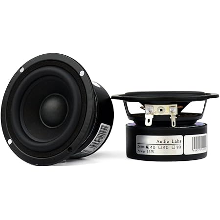 Amazon.com: Pack of 2 Full Range Bookshelf Speaker, 3 Inch 8 Ohm Anti ...