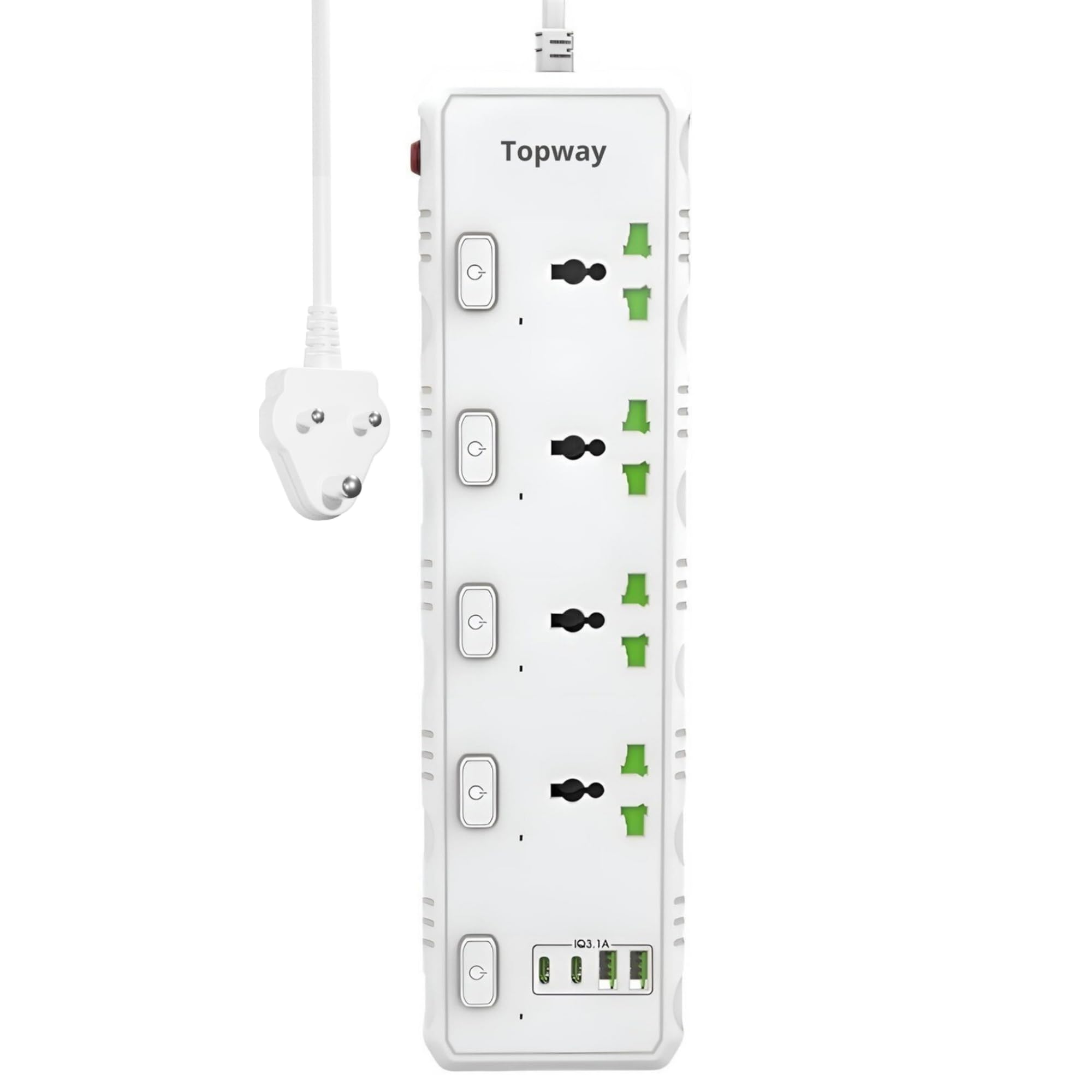 Buy Topway Smart Electric Universal Extension Board Multi Plug with ...