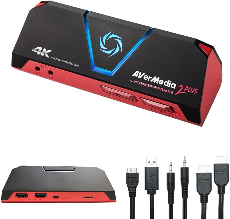 Amazon.com: AVerMedia Live Gamer Portable 2 Plus Game Capture Card, 4K Pass Through, Low Latency ...