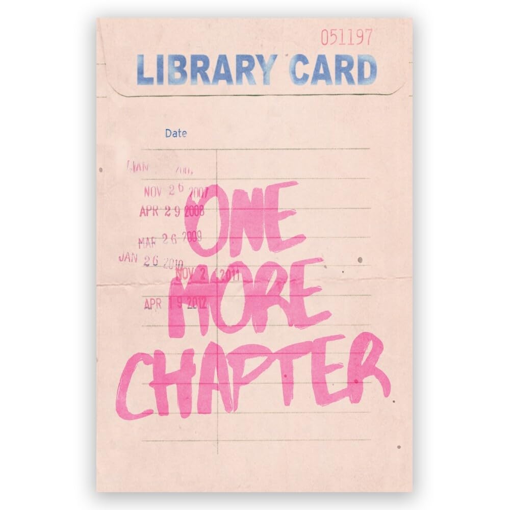 Amazon.com: Trendy Retro Pink Posters Bookish Quote One More Chapter ...