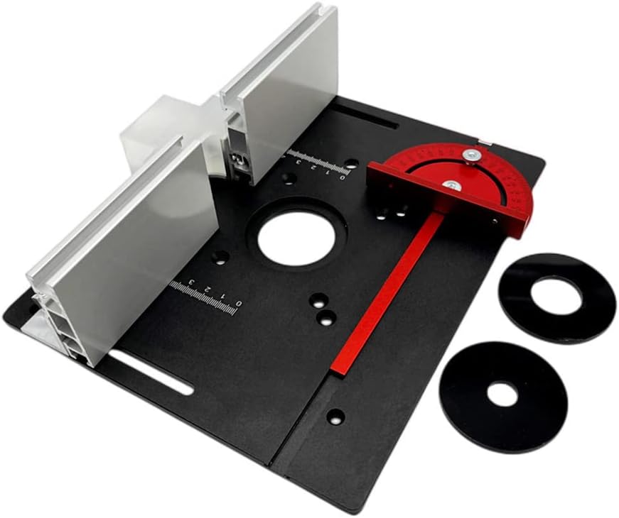 Weytoll Set of 3 Router Table Insert Plate Aluminum Alloy Wood Milling ...