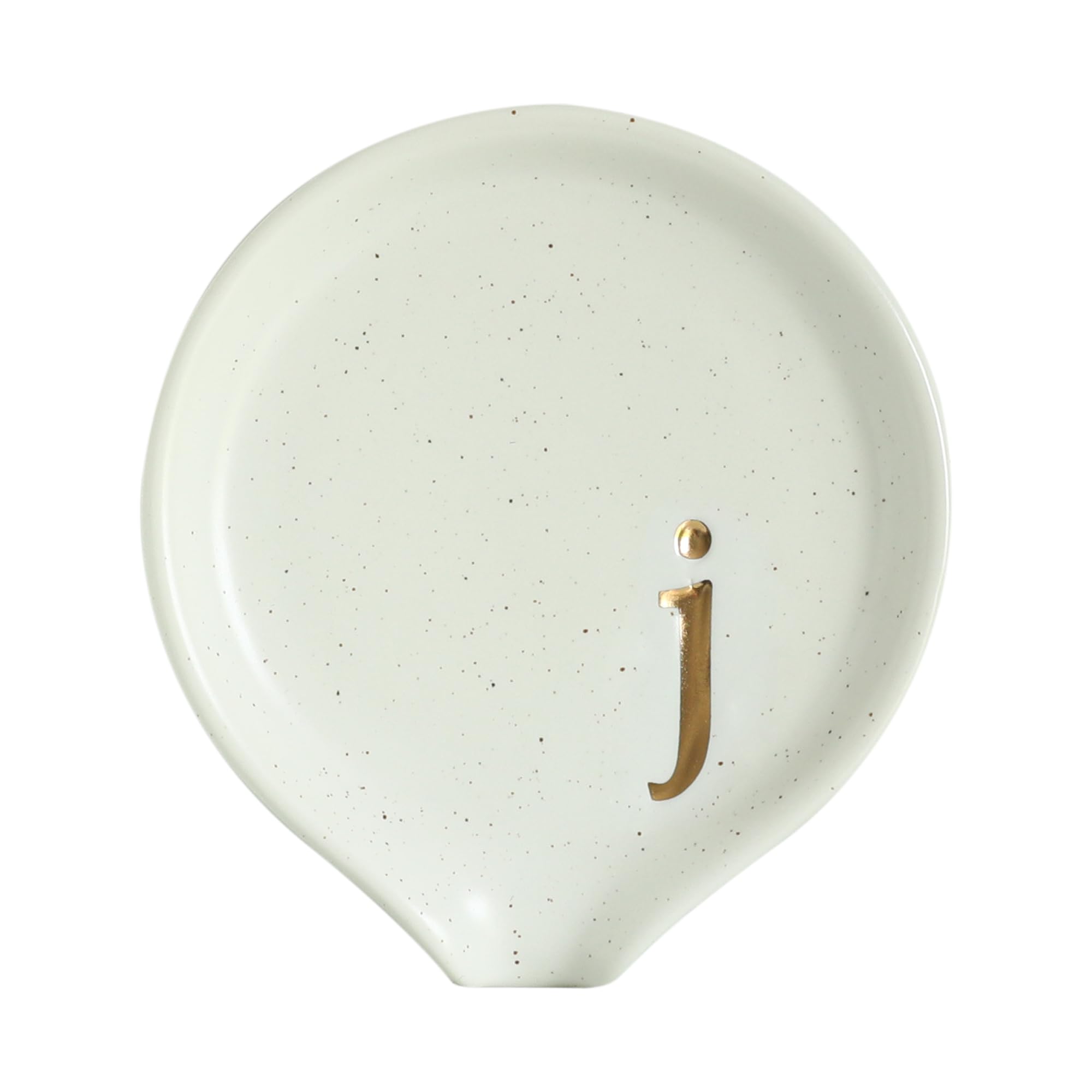 Amazon.com: COLLECTIVE HOME - Ceramic Coffee Spoon Rest, Monogram ...