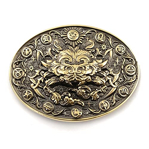 Amazon.com: Cancer belt buckle, Cancer Crab Horoscope Astrological ...