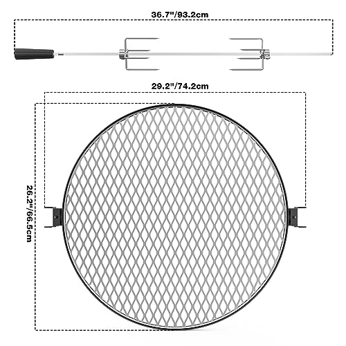 Snapklik.com : Onlyfire Santa-Maria Style Rotisserie Rotating System ...