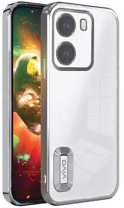 Mobin Electroplating Soft Silicone CD Chrome Back Cover for Vivo Y56 5G ...