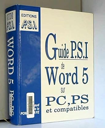 Amazon.co.jp: Guide psi de word 5 sur PC, ps et compatibles : 本