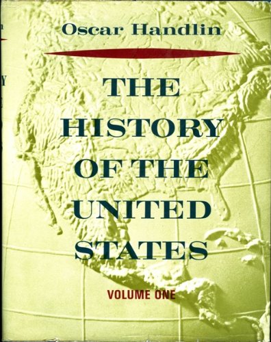 The History of the United States Volume 1.: Oscar Handlin: Amazon.com ...