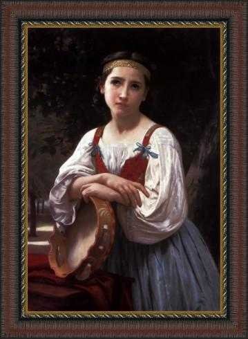 Gypsy Girl with a Basque Drum in Antique shade : Amazon.in: Home & Kitchen