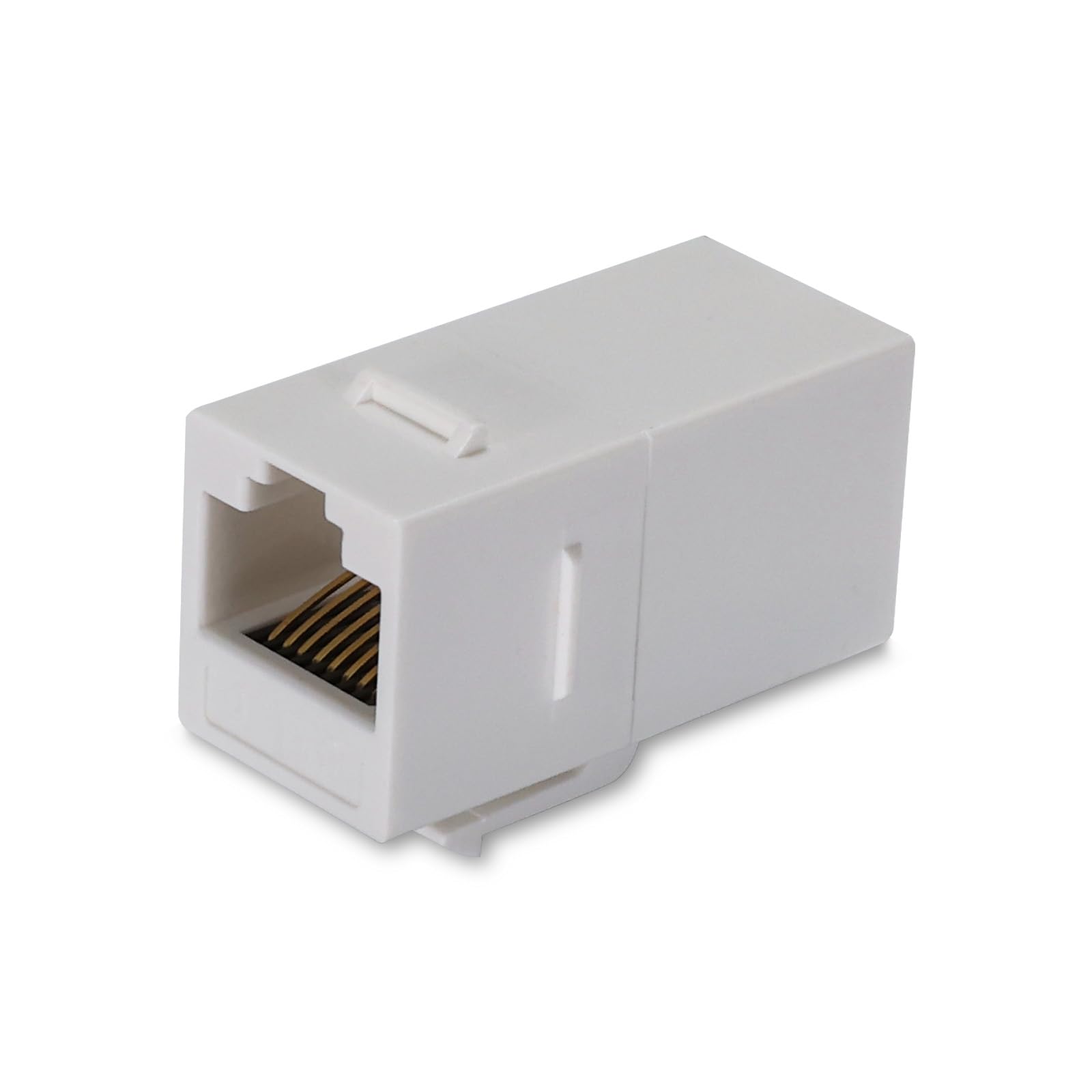 Snapklik.com : 20-Packs Cat6 RJ45 Coupler Keystone Jack, 10G Keystone ...