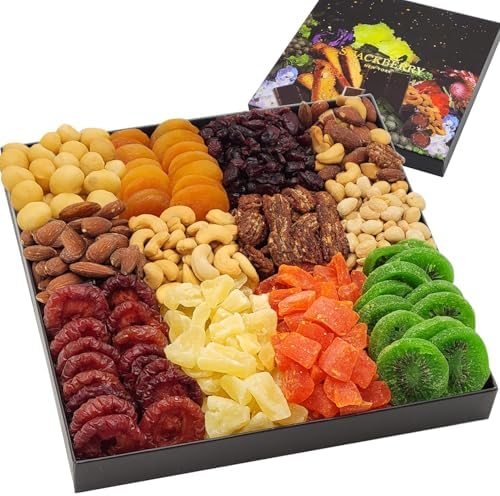 Amazon.com : Jumbo Nuts and Dried Fruit Gift Basket, Gourmet Snack Box ...