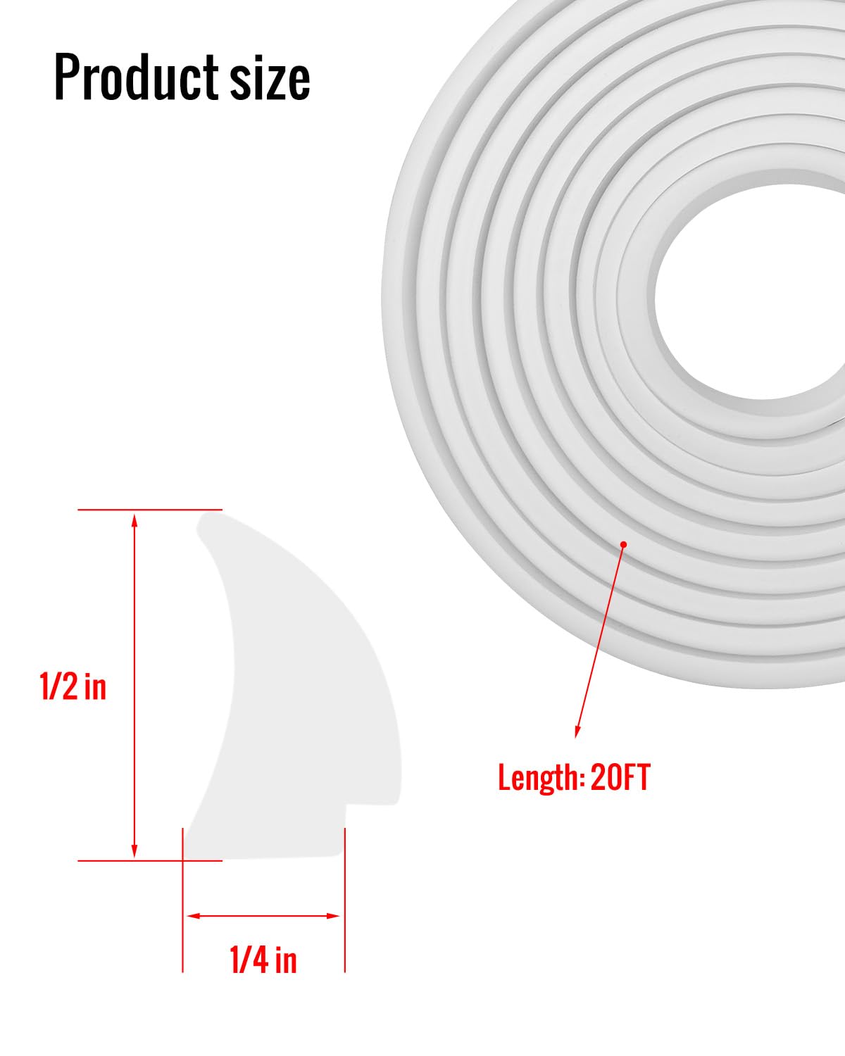 Snapklik.com : RV Window Seal Strip 1/2 X 1/4 Rubber Weather Stripping ...