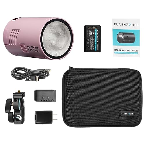 Flashpoint XPLOR 100 Pro TTL R2 Monolight, Pink, 100w 2.4G TTL Portable ...