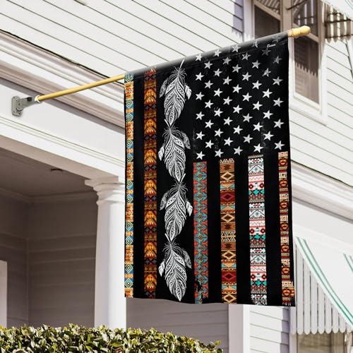 Snapklik.com : Boho Native American Flag, Patriotic American Decoration ...