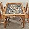 Amazon.com: Board Game Table with Removable Table Top, Seats 4 to 6 ...