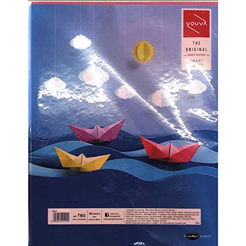 youva 22 x 28 cm Navneet Craft Paper 50 sheets per packet - Pack of 2 ...