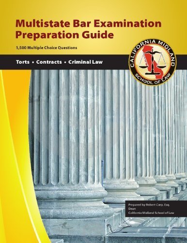 Multistate Bar Examination Preparation Guide Volume I (Multistate Bar ...