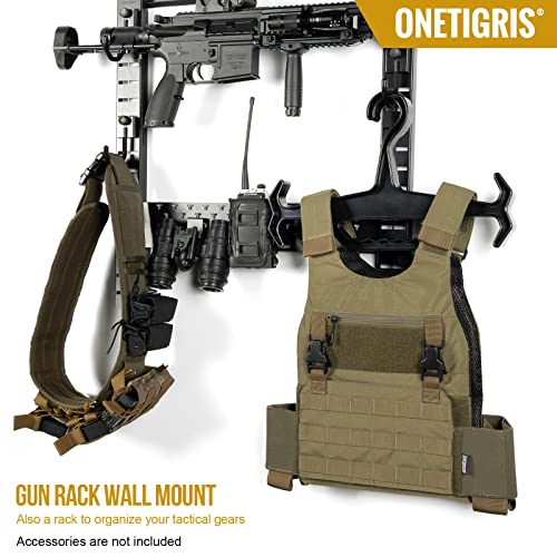 Snapklik.com : OneTigris Gun Rack Wall Mount - Hold Up 80lbs Indoor ...