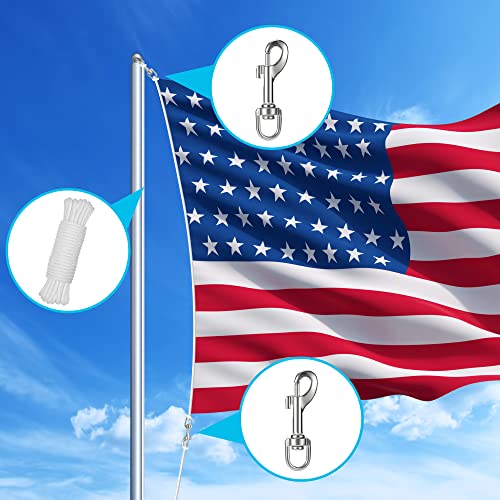 Snapklik.com : Flag Pole Parts Kit, Flagpole Hardware Parts- 50 Ft Flag ...